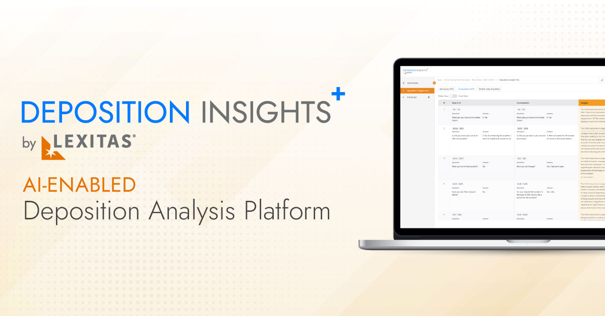 Deposition Insights+: AI-Driven Transcript Analysis Platform